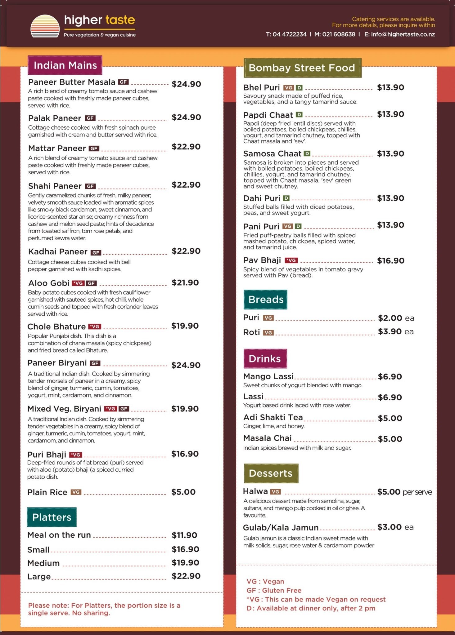 Higher TasteMenu | Higher Taste